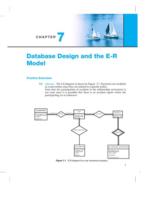 7s Notes C H A P T E R 7 Database Design And The E R Model Practice