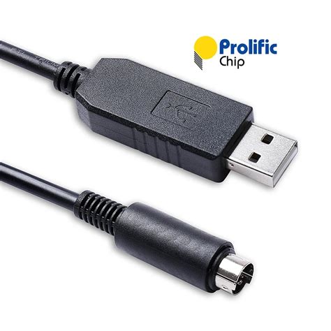 Pl2303 Usb Rs232 Serial To Mini Din 8p Converter Adapter Programming