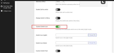 How To Use Custom Switch Icons In Dark Mode Wppool