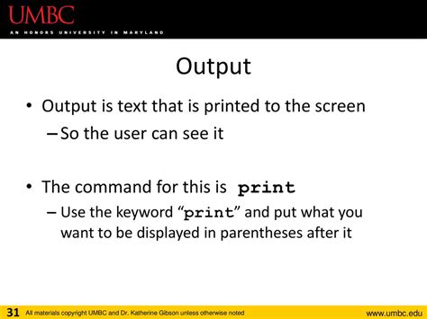 Cmsc 201 Computer Science I For Majors Lecture 02 Intro To Python