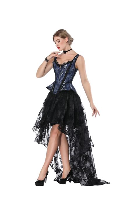 Womens Vintage Steampunk Corset Dress Victorian Retro Gothic Corset