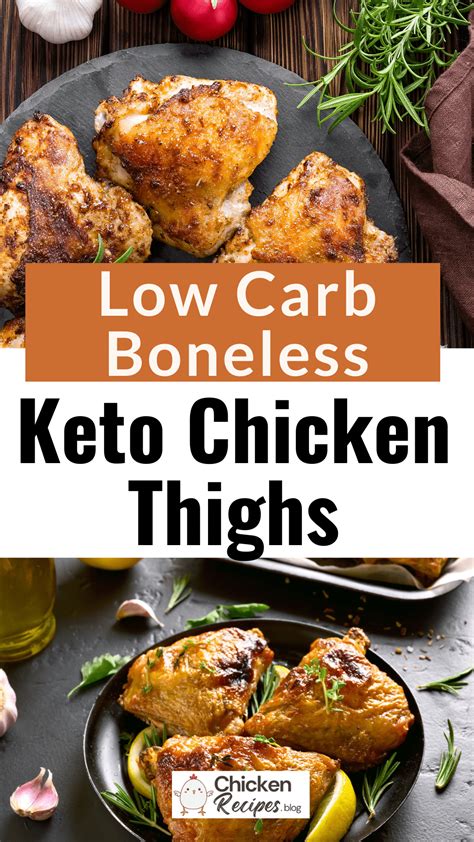 Keto Chicken Thighs Boneless Low Carb Baked