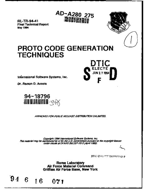 Pdf Proto Code Generation Techniques