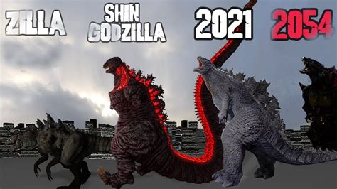 Evolution Of Godzilla Size Comparison Godzilla