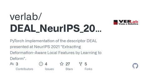 Github Verlabdealneurips2021 Pytorch Implementation Of The