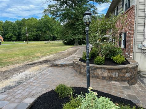 Paver Walkway And Retaining Wall In Medford NJ