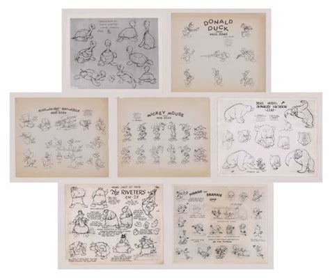 Disney Model Sheets Various Shorts