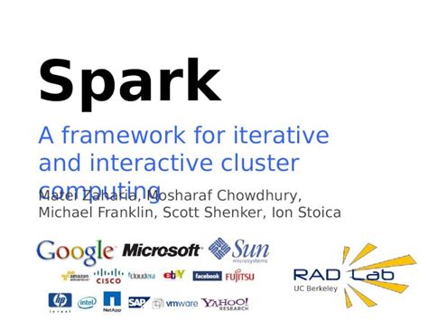 pptx uc berkeley spark a framework for iterative and interactive