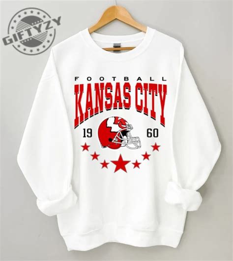 Kansas City Football Shirt Vintage Style Kansas City Football Crewneck