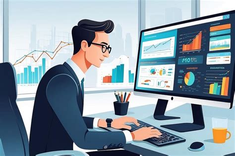 Premium Photo Digital Advertising Businessman Analysing Emarketing