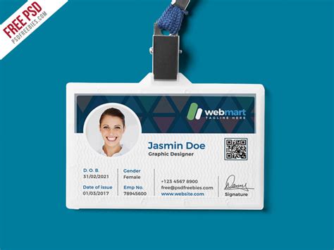 Office ID Card Design PSD Pafpic