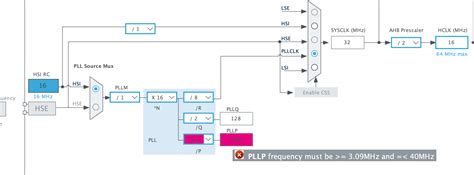 stm32cubeide no longer generates pllq higher than