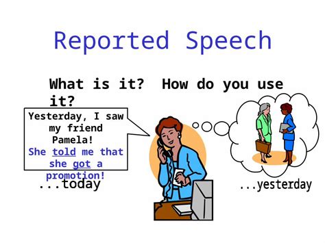 PPT Reported Speech Presentation DOKUMEN TIPS