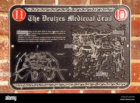 The Devizes Medieval Trail Guide Devizes Wiltshire England Stock