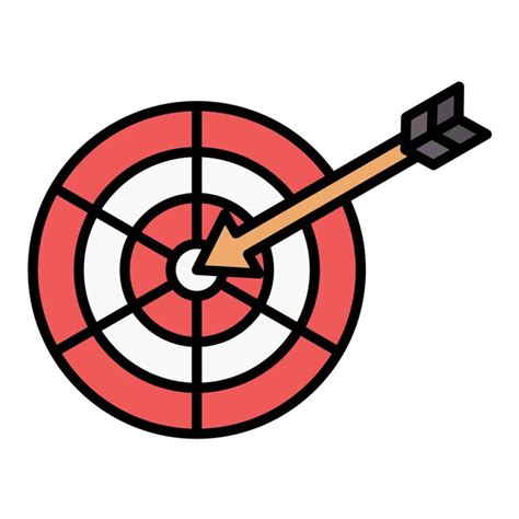 Premium Vector Dartboard Vector Illustration Style