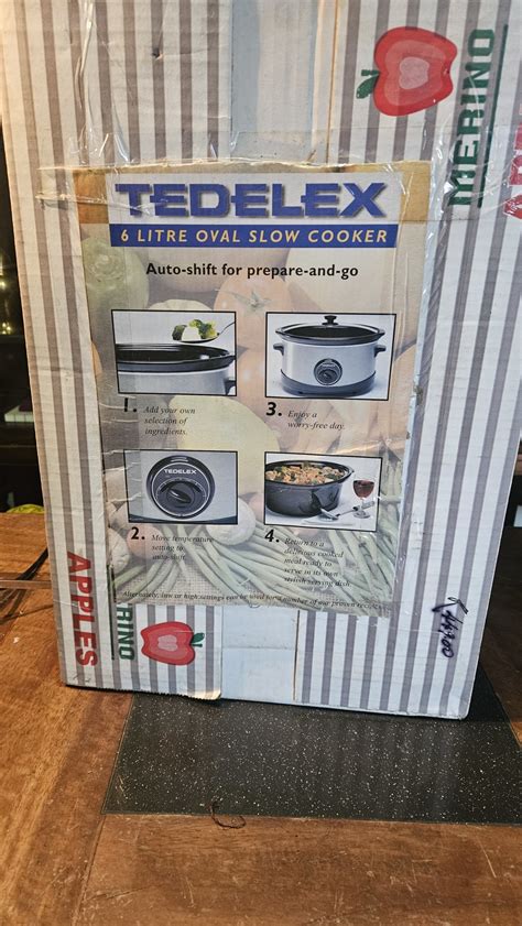 Slow Cookers Tedelex 6litre Oval Slow Cooker Unused Was Sold For