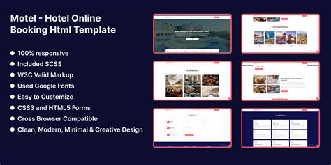 Motel Hotel Online Booking Html Template By Mapadreaminfotech Codester