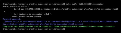 ansible builder and execution environments ario cloud