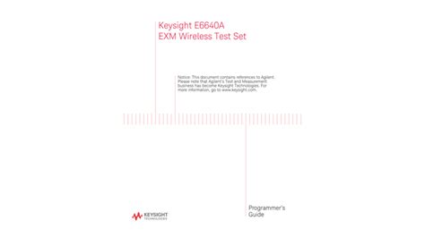 Wireless Test Set Keysight