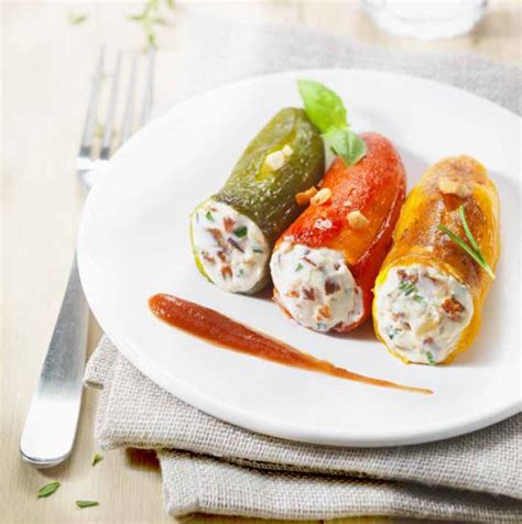 Recette mini poivrons farcis au St Môret Marie Claire