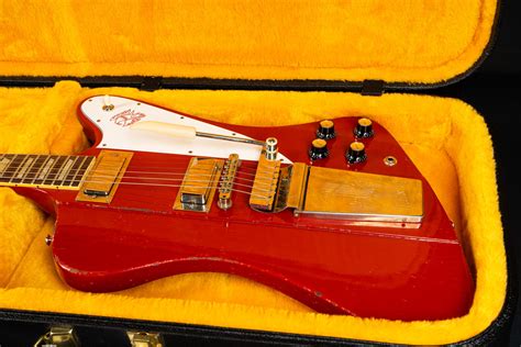Gibson Custom Shop 1963 Firebird V Vibrola Light Aged Cardinal Red