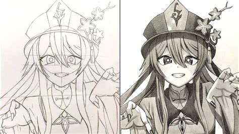 Drawpedia How To Draw Hu Tao From Genshin Impact Step By Step Drawing
