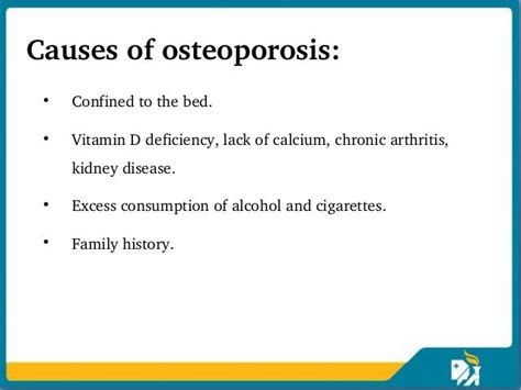 Osteoporosis Causes Symptoms Treatment