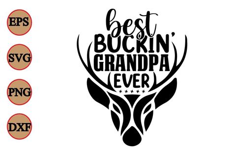 Best Buckin Grandpa Ever Svg Design Graphic By Sr Design Store