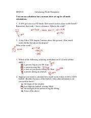 Calculating Work How To Determine Work Done On Objects And Course Hero
