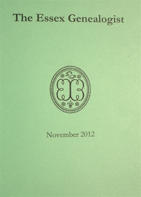 New Volumes For The Essex Genealogist American Ancestors Database News