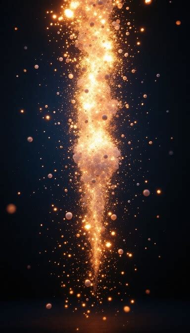 Free Golden Particle Cascade Photo Explosion Particles Golden