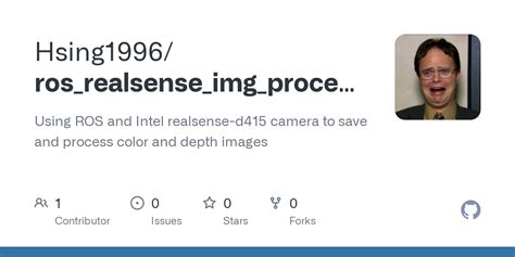 GitHub Hsing Ros Realsense Img Process Using ROS And Intel Realsense D Camera To Save