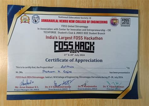Pratham K Gujjar On Linkedin I Had The Privilege Of Attending Foss