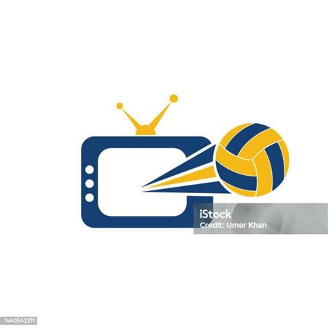 배구와 Tv 로고 디자인 경쟁에 대한 스톡 벡터 아트 및 기타 이미지 경쟁 로고 매스컴 Istock