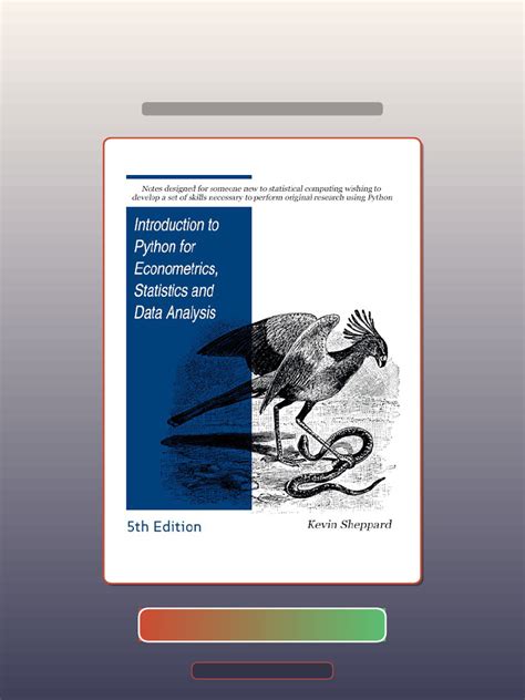 Test Bank For Introduction To Python For Econometrics Statistics And