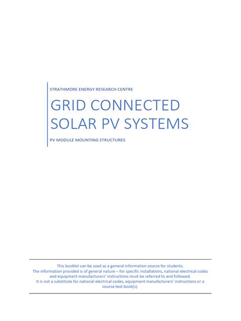 Pv Module Mounting Structureshandbook Pdf