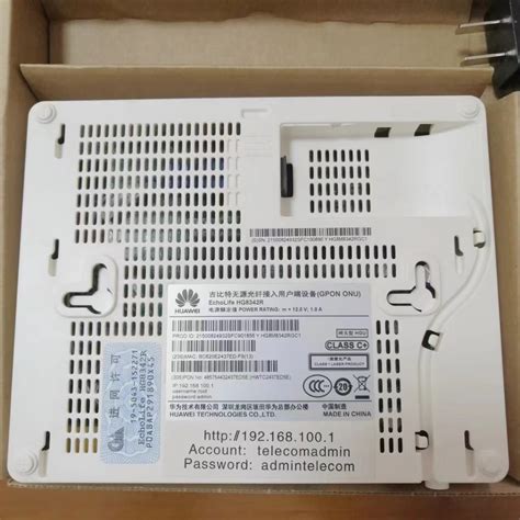 Huawei Hg8342r Gpon Terminal Onu 4 Ethernet And 2 Voice Ports H248 And Sip Double Protocol