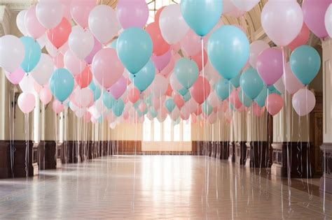 Premium Photo Elegant Balloon Party Extravaganza