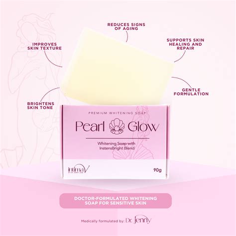 Pearl Glow Whitening Soap With Instensbright Blend 90g Shopee
