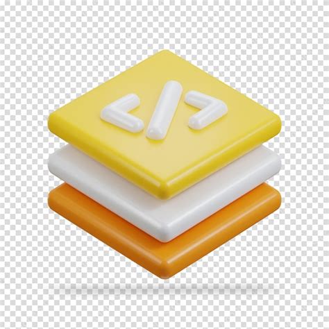 premium psd 3d code icon design vector illustration