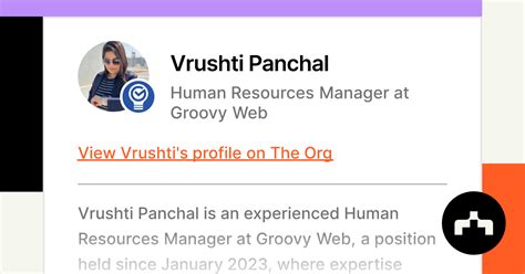 Vrushti Panchal Human Resources Manager At Groovy Web The Org