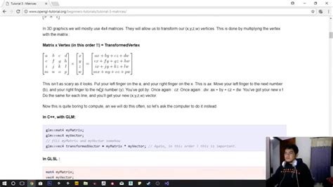 Basic Opengl Tutorial Matrices By Gilang R E Gitarana Tmdg Itb