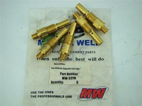 Master Weld Gas Diffuser Fixed Noz Suit Tw2 Mw 52fn 5 Count Joseph