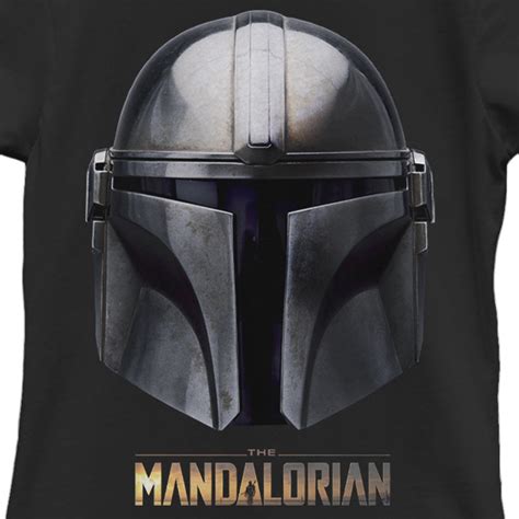 Girls Star Wars The Mandalorian Iconic Helmet T Shirt Fifth Sun