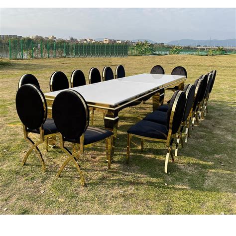 Rectangle Luxury Dining Table Wedding Banquet Table Party Events Table