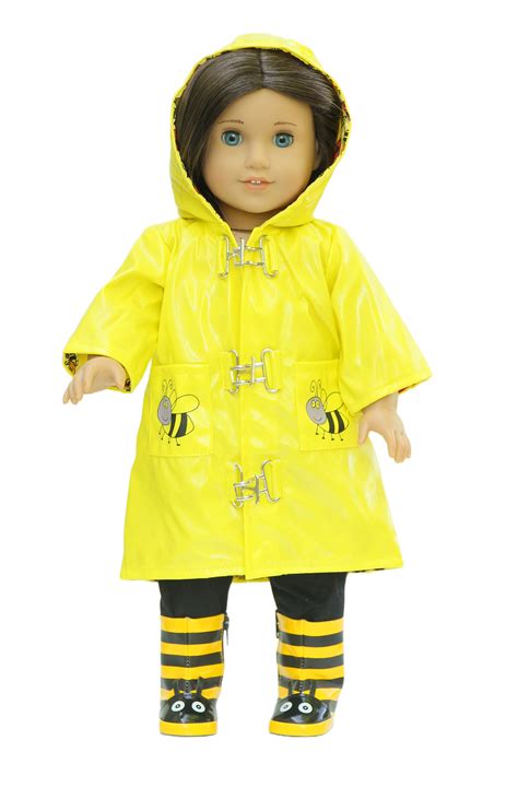 18 Doll Yellow Buzzy Bumble Bee Raincoat The Doll Boutique