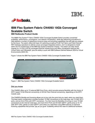 IBM Flex System Fabric CN4093 10Gb Converged Scalable Switch PDF