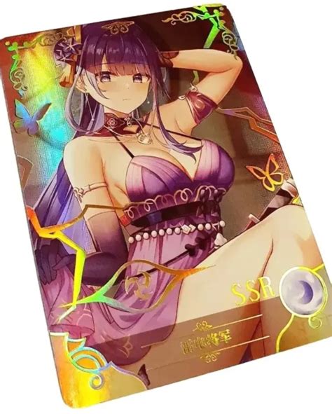GODDESS STORY WAIFU Card TCG Raiden Shogun Genshin Impact SSR NS