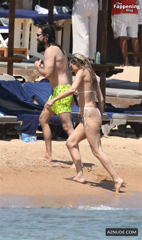 Heidi Klum And Tom Kaulitzs Sexy Beach Day In Sardinia Aznude