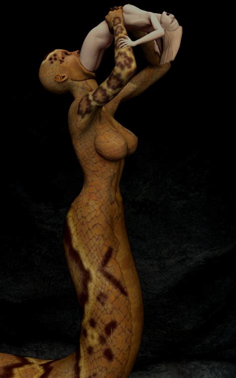 Rule 34 2girls 3d Elf Lamia Monster Girl Naga Red Hair Size